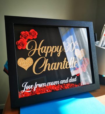 Simple Number Birthday Frame - Handmade By Artsya