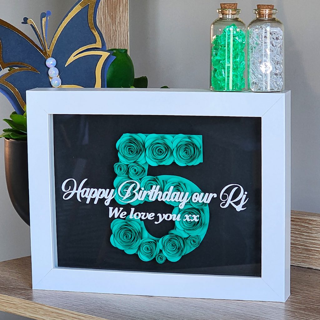 Simple Number Birthday Frame - Handmade By Artsya
